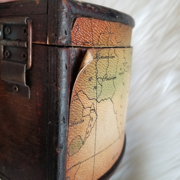 Accents | Wooden Map Box | Poshmark